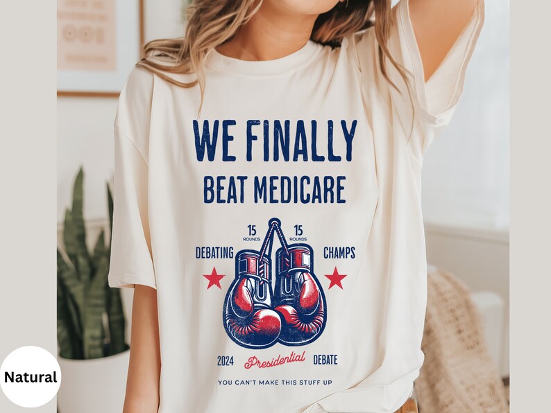 WE FINALLY Beat Medicaid, Funny Debate Shirt, Funny 2024 Debate T-shirt ...