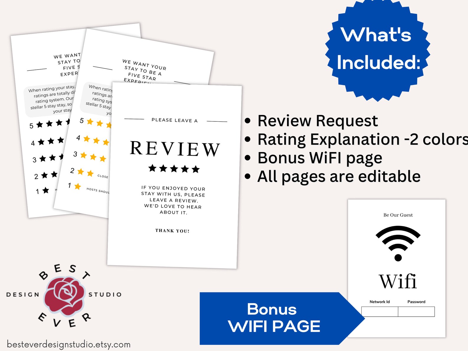 Airbnb Star Rating Guide| Airbnb Rating Explanation Template| Editable ...