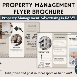 Property Management Services Flyer Template | Editable Property ...