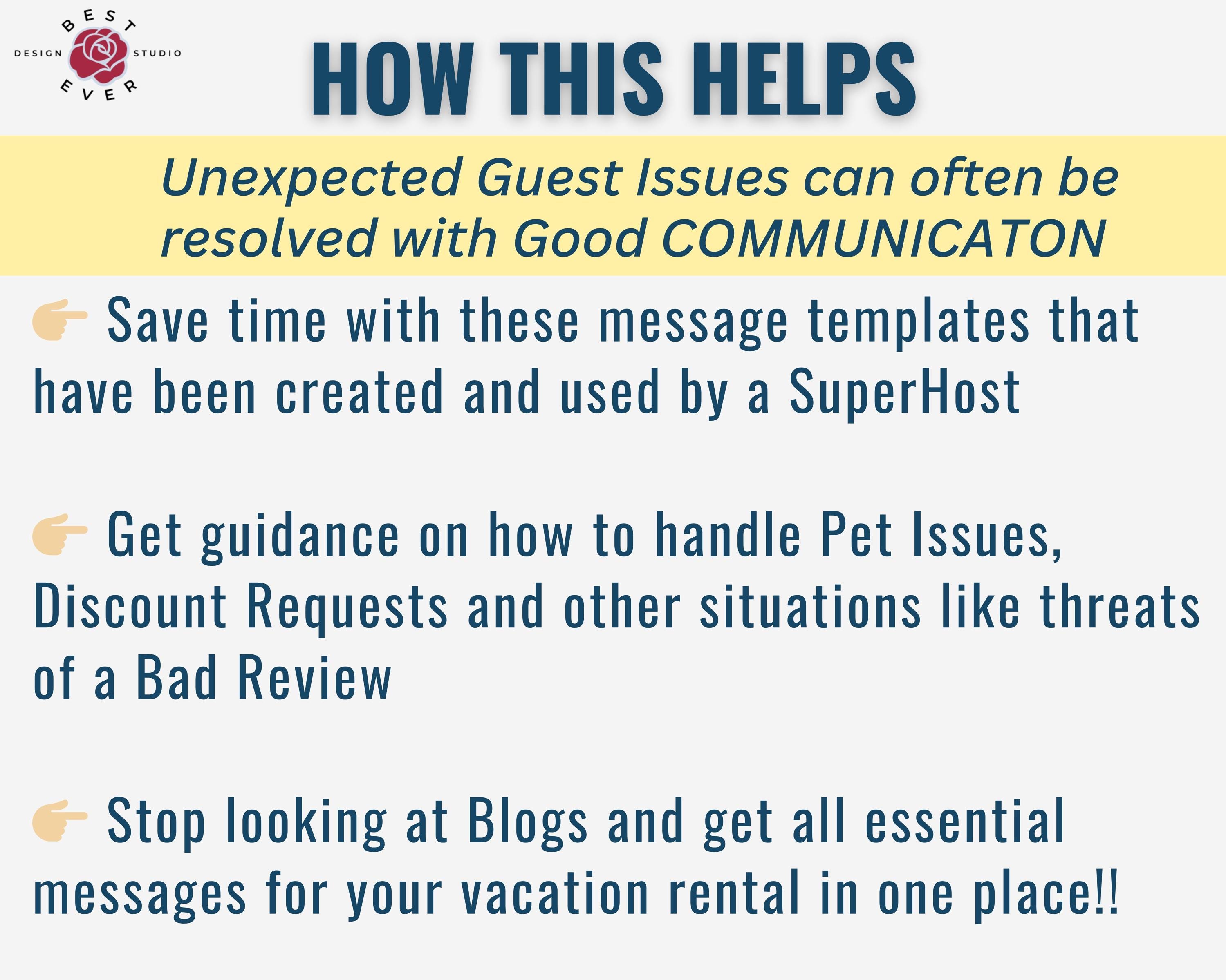 AIRBNB Message Scripts,host Response Guidebook, Essential Airbnb ...