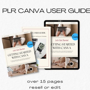 Canva User Guide PLR| Canva PLR Template| Done for You Digital Product |beginner Guide Ebook ...
