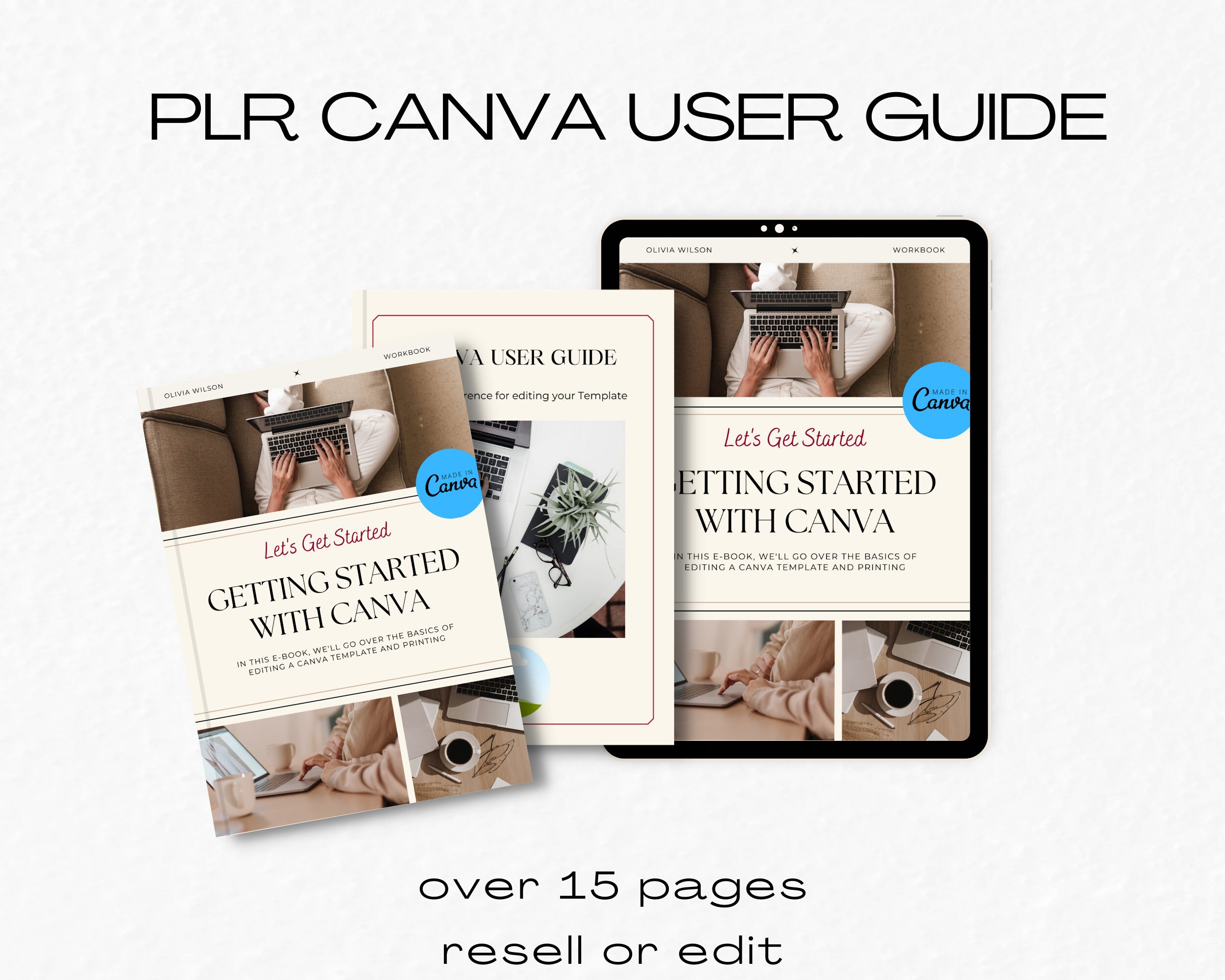 Canva User Guide PLR Canva PLR Template Done for You Digital Product ...