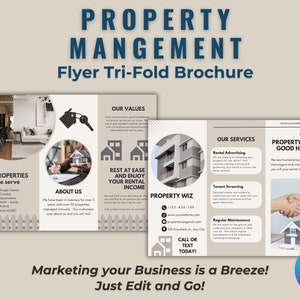 Property Management Services Flyer Template | Editable Property ...