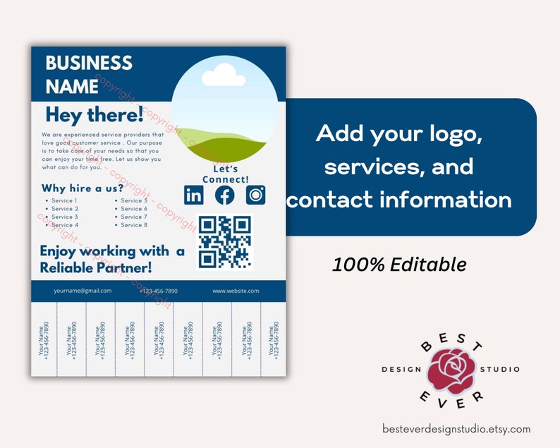 Customizable Business Flyer Designs Template - Showcase Your Services ...