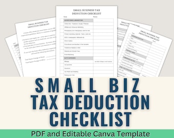 Business Tax Deductions Cheat Sheet + Excel | Deductible | Tax Write ...