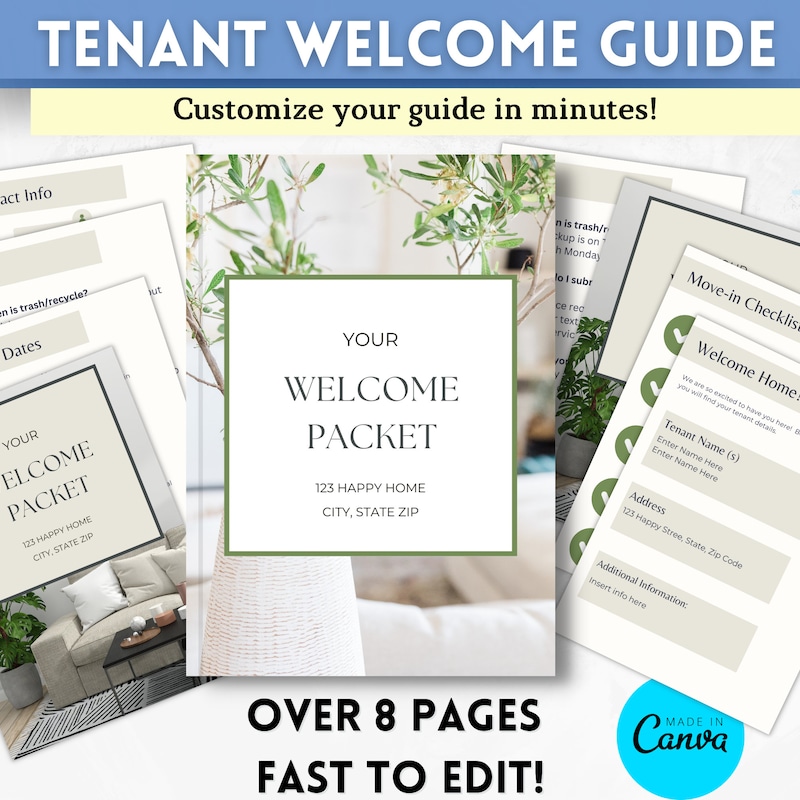 Welcome Packet Template - Etsy