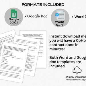 Airbnb Co-host Agreement Contract, Customizable Co-host Template ...