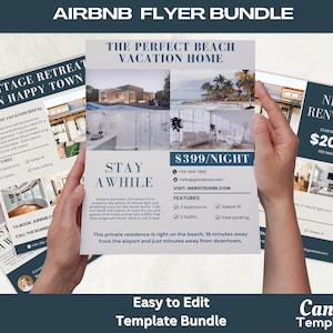 Airbnb Flyer Template | Short Term Rental Flyer | Vacation Rental ...