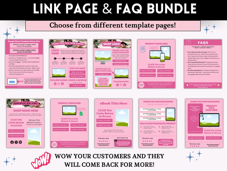 Digital Download Instruction Template for Digital Product How to ...