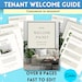 Tenant Welcome Packet Template for Landlords| Tenant Welcome Guide ...