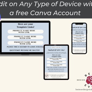 Download Link Page Template Digital Download Instructions Template ...