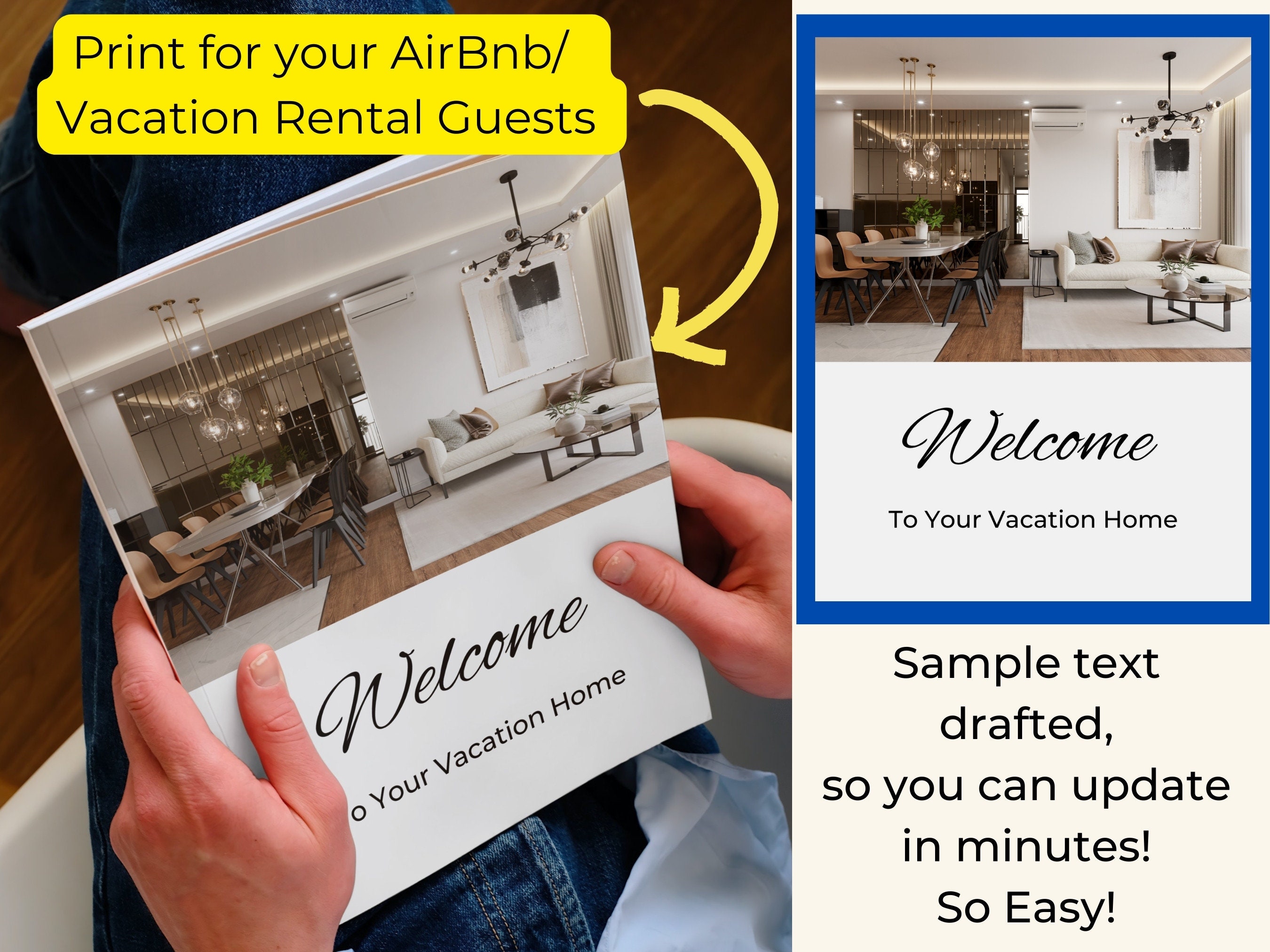 Airbnb Welcome Book Template, Vacation Rental Welcome Book, VRBO ...