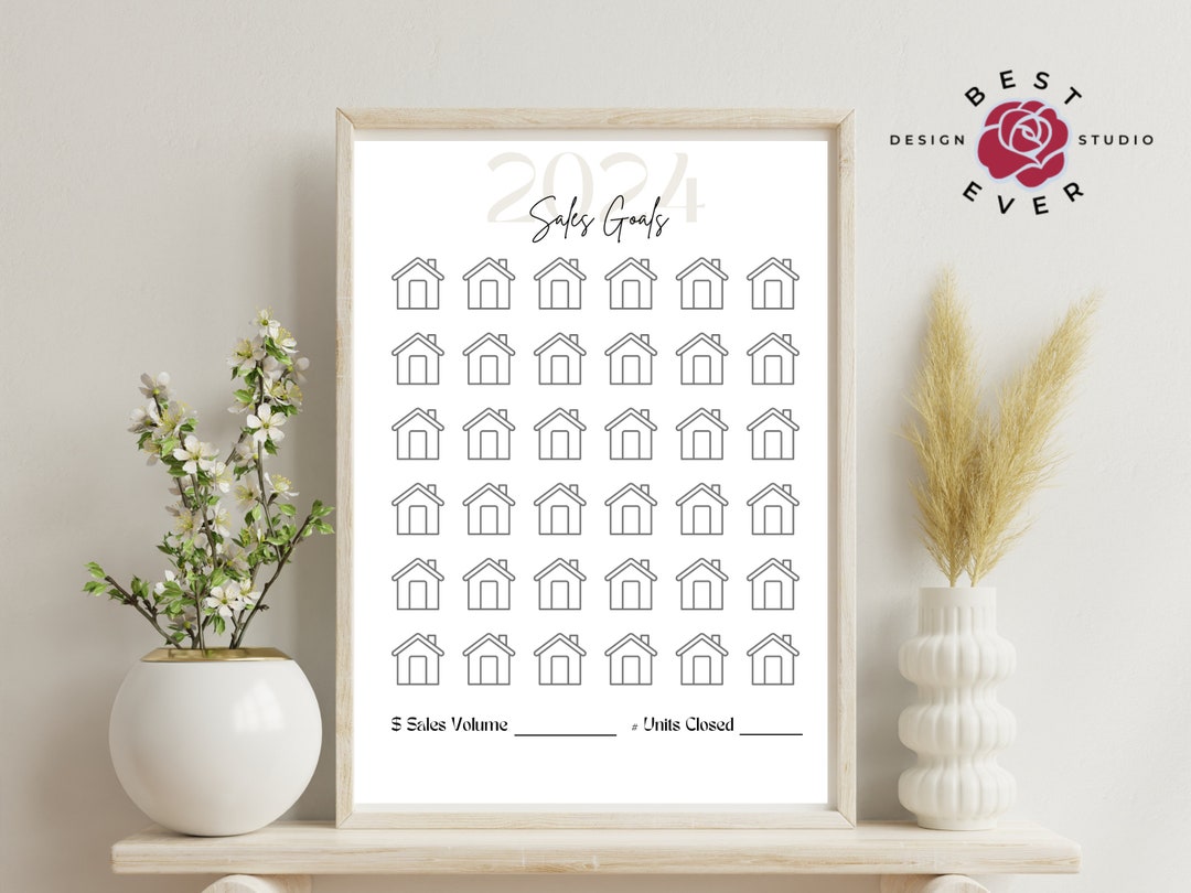 Realtor Goal Chart for Annual Performance Tracking | Realtor Printable ...