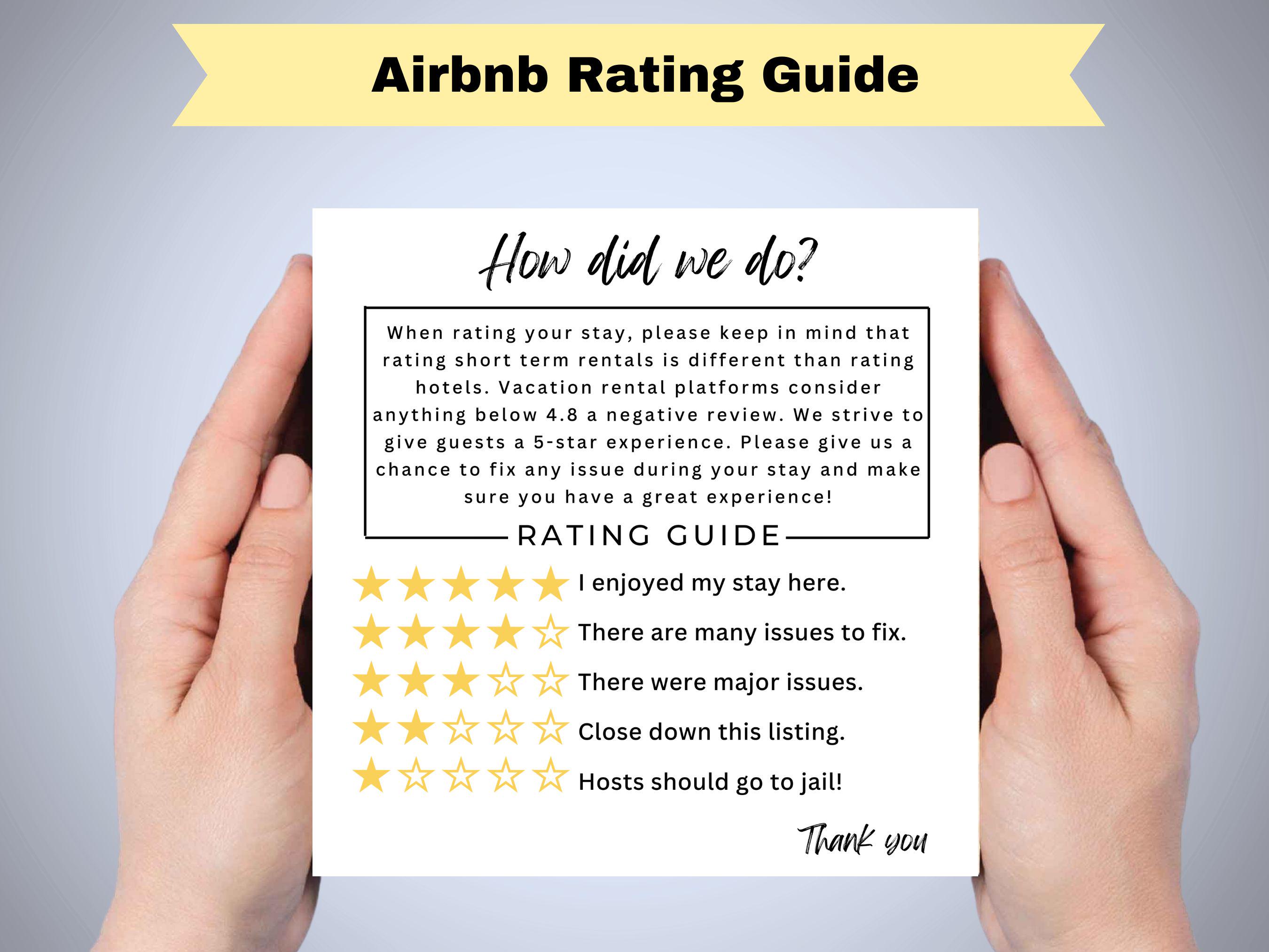 Airbnb Review Magnets | How Did We Do Review Magnet? | Review Reminder ...
