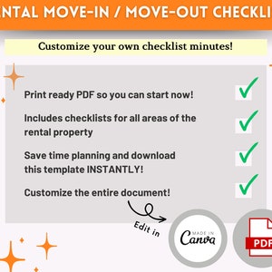 Rental Inspection Checklist, Editable Rental Property Checklist for ...