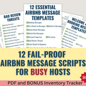 AIRBNB Message Scripts,host Response Guidebook, Essential Airbnb ...