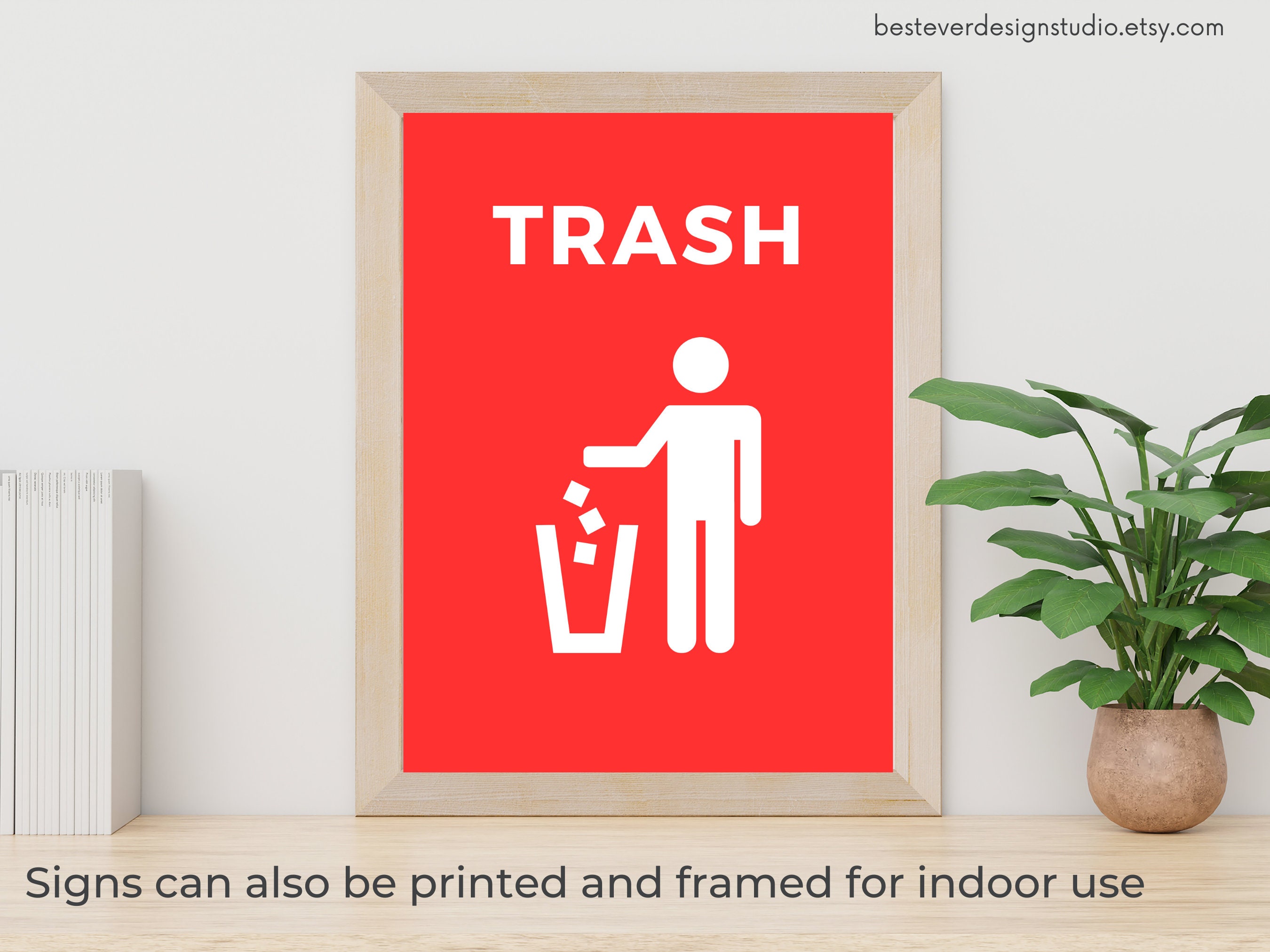 Airbnb Printable Trash Sign Bundle| Garbage Recycling Compost Posters ...