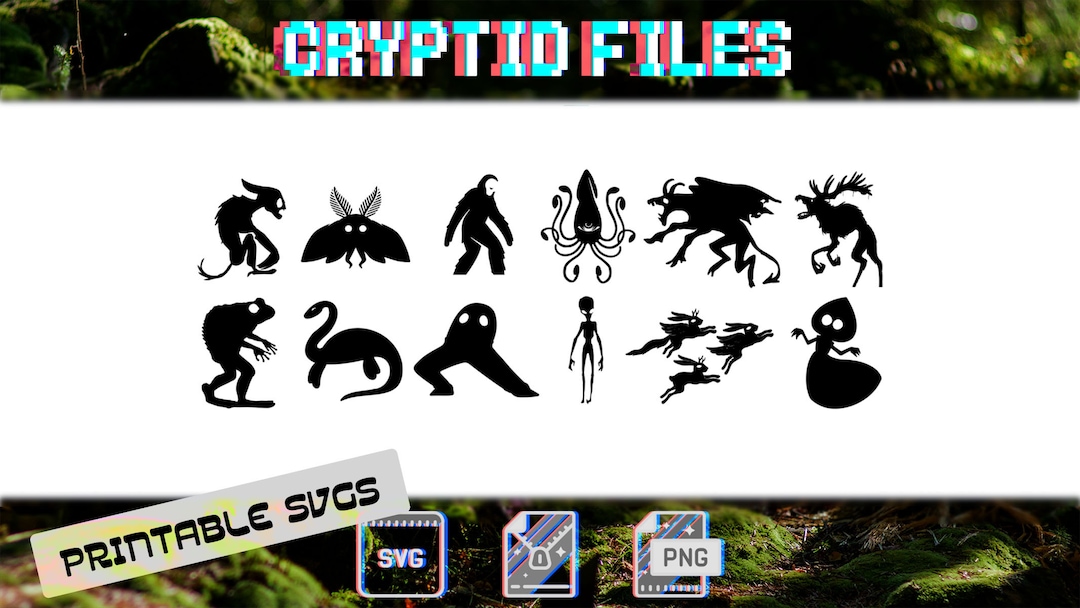 Weird Cryptids SVG Bundle / Cryptid Gifts SVG / Cut File / Cricut ...