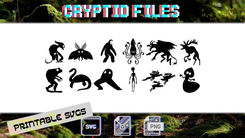 Weird Cryptids SVG Bundle / Cryptid Gifts SVG / Cut File / Cricut ...