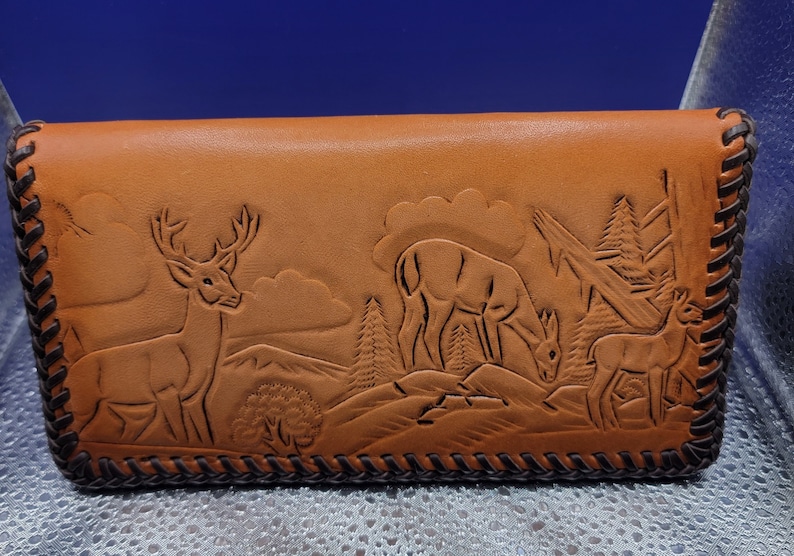 Amish Made Leather Roper Wallets 10 Pocket Card Liner. Very High ...