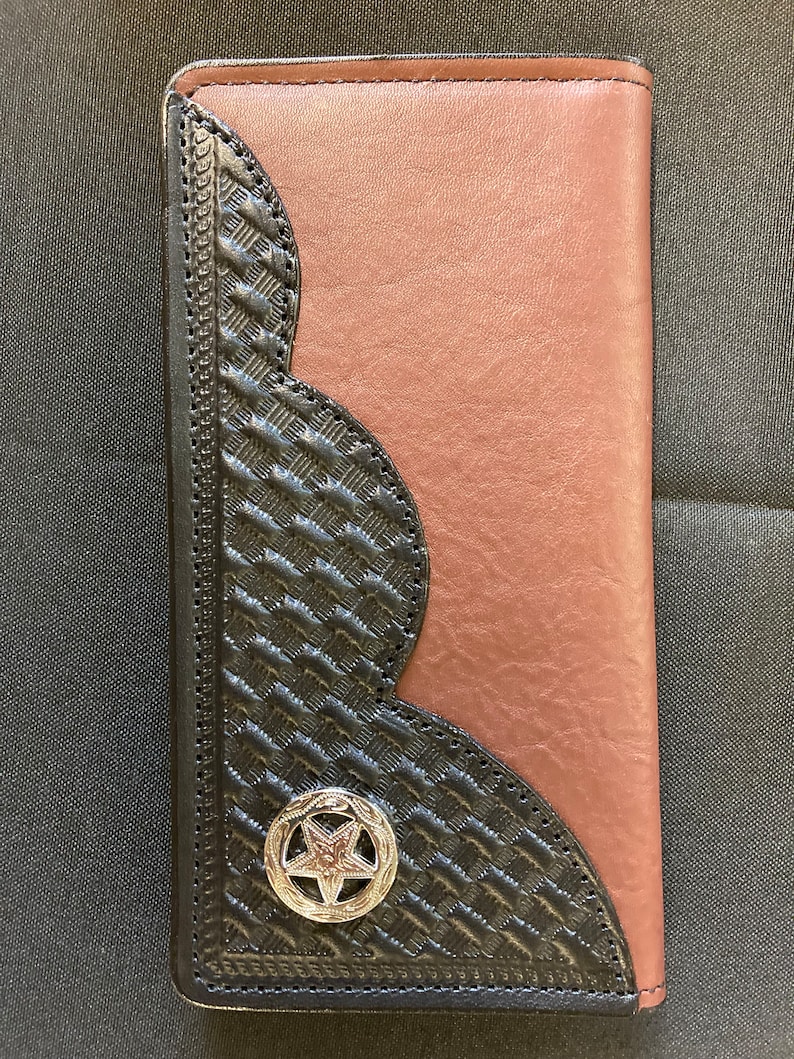 Amish Made Leather Roper Wallets 10 Pocket Card Liner. Very High ...