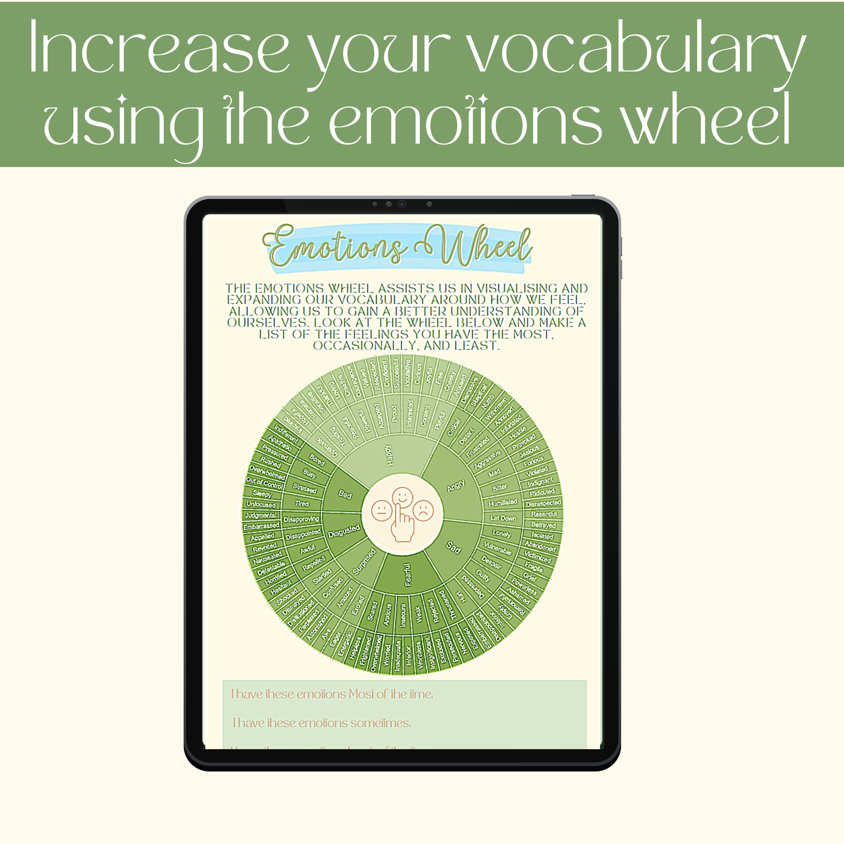 Daily Mood Tracker Printable, Printable Mood Track, Emotion Tracker ...