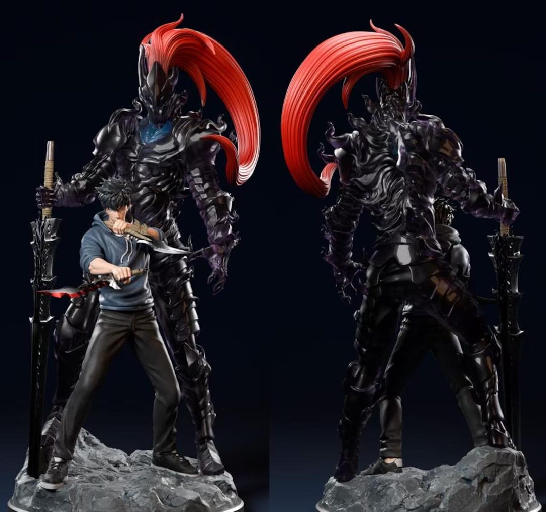 Solo Leveling / Sung Jin-woo / 12K Printed Model Anime Hand Painted ...