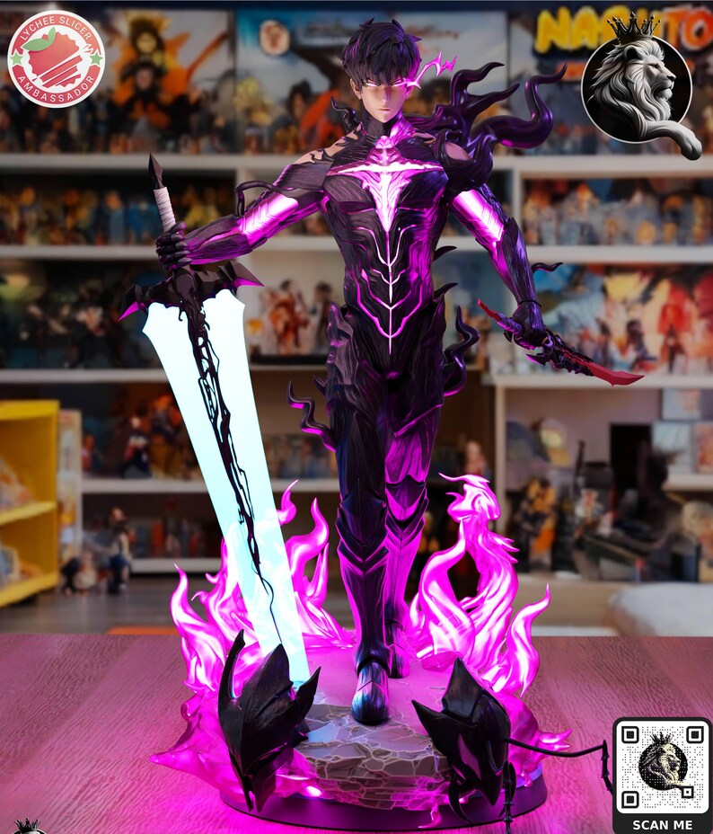 Solo Leveling / Sung Jin-woo / 12K Printed Model Anime Hand Painted ...