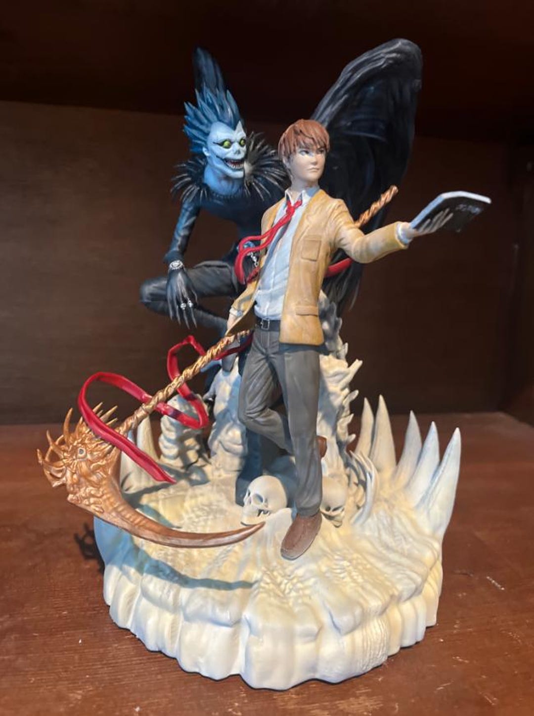 Light and Ryuk Diorama Death Note Hand Painted - Hand Painted Figurine ...