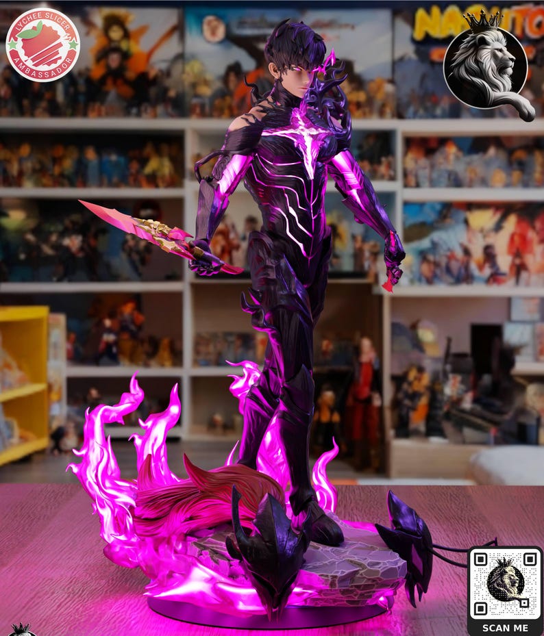 Solo Leveling / Sung Jin-woo / 12K Printed Model Anime Hand Painted ...