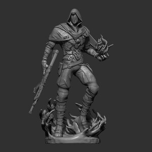 Omen Figure Hand Painted - Valorant Hand Painted Figurine for ...