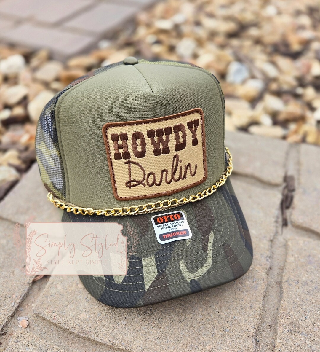 Howdy Darlin' Camo Patch Hat//camo Trucker Hat//howdy Darlin' Hat - Etsy