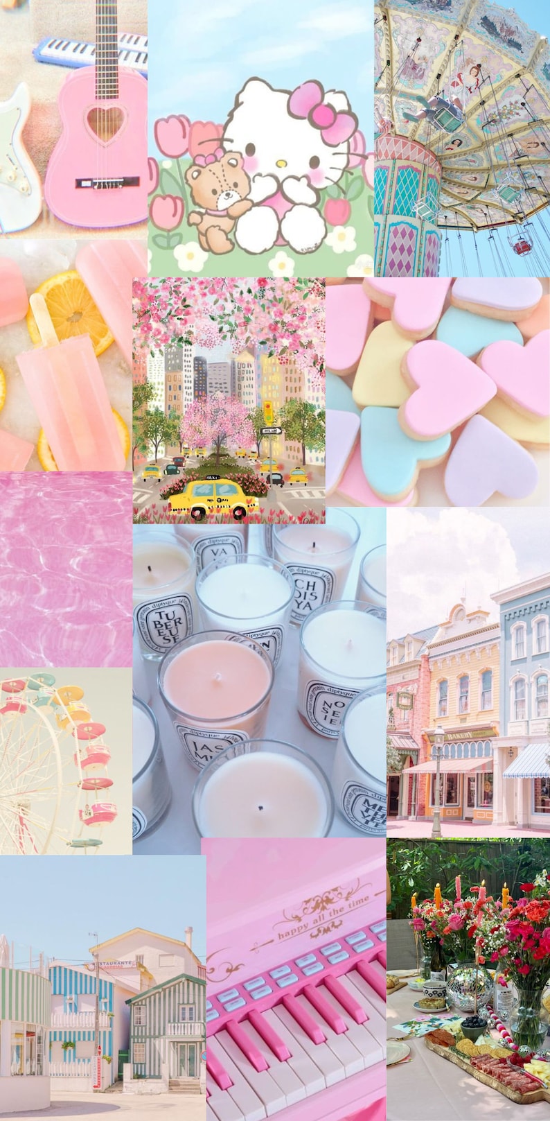 Custom Wallpaper Collage Mood Board Pinterest Background - Etsy