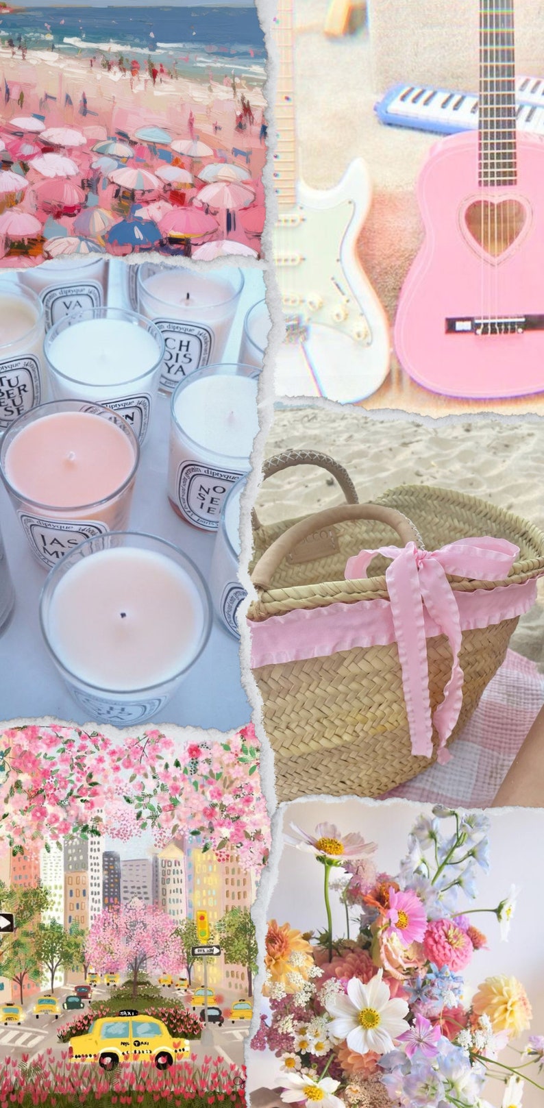 Custom Wallpaper Collage Mood Board Pinterest Background - Etsy