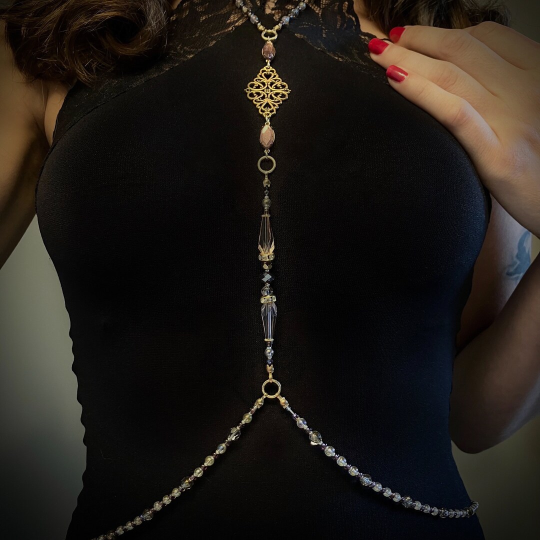 Handmade Beaded Body Chain Festival Fashion Bohemian Jewelry, Beach ...