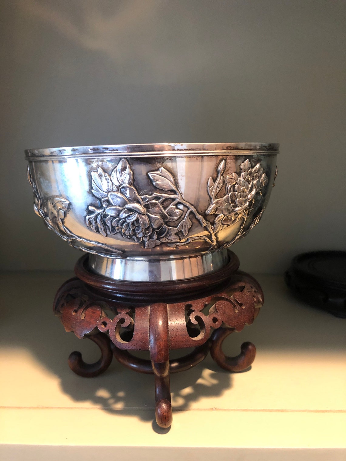 Antique Chinese Export Silver Bowl C 1875-1915 - Etsy