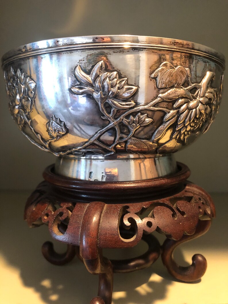 Antique Chinese Export Silver Bowl C 1875-1915 - Etsy