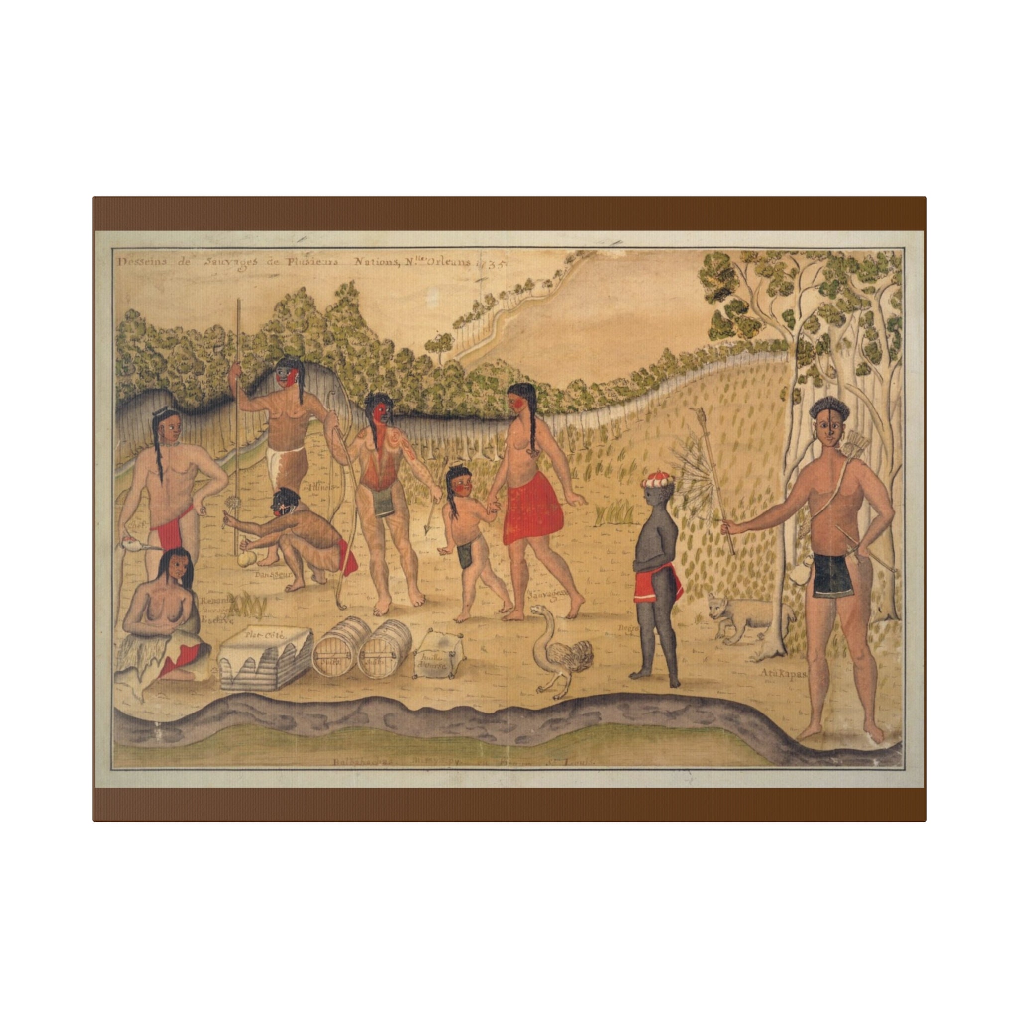 Ishak-atakapa Indigenous People of SW Louisiana and SE Texas - 1735 - Etsy