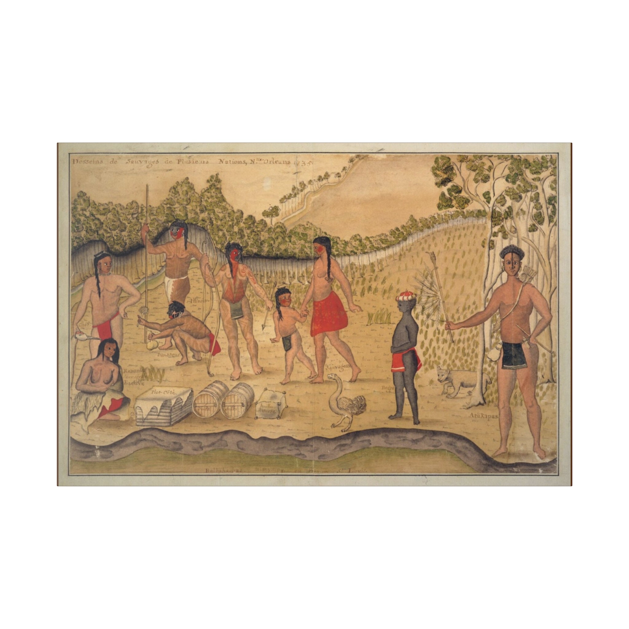 Ishak-atakapa Indigenous People of SW Louisiana and SE Texas - 1735 - Etsy