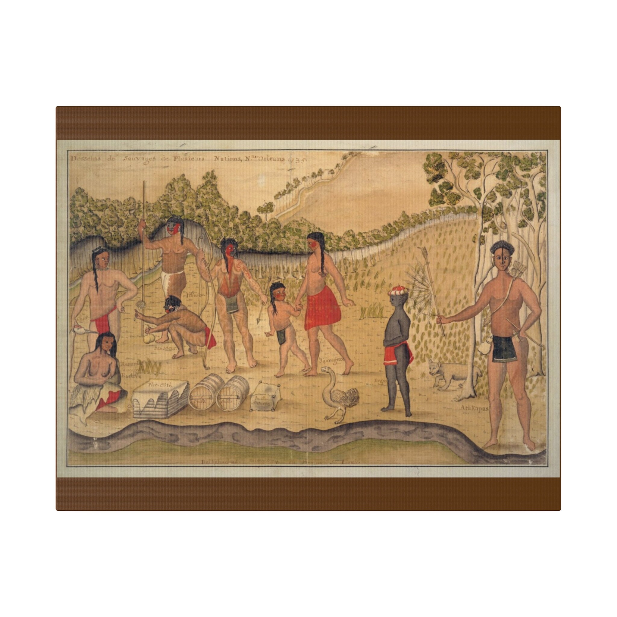 Ishak-atakapa Indigenous People of SW Louisiana and SE Texas - 1735 - Etsy