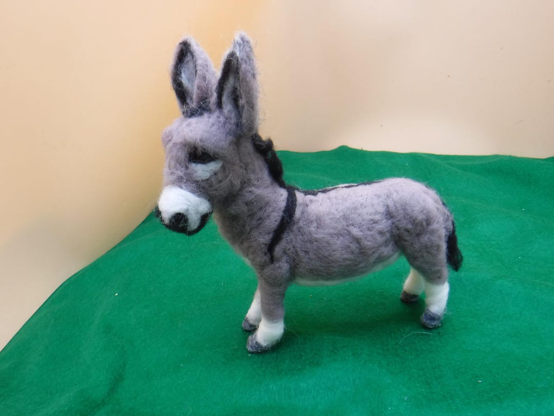 Small Grey Donkey Needlefelt - Etsy