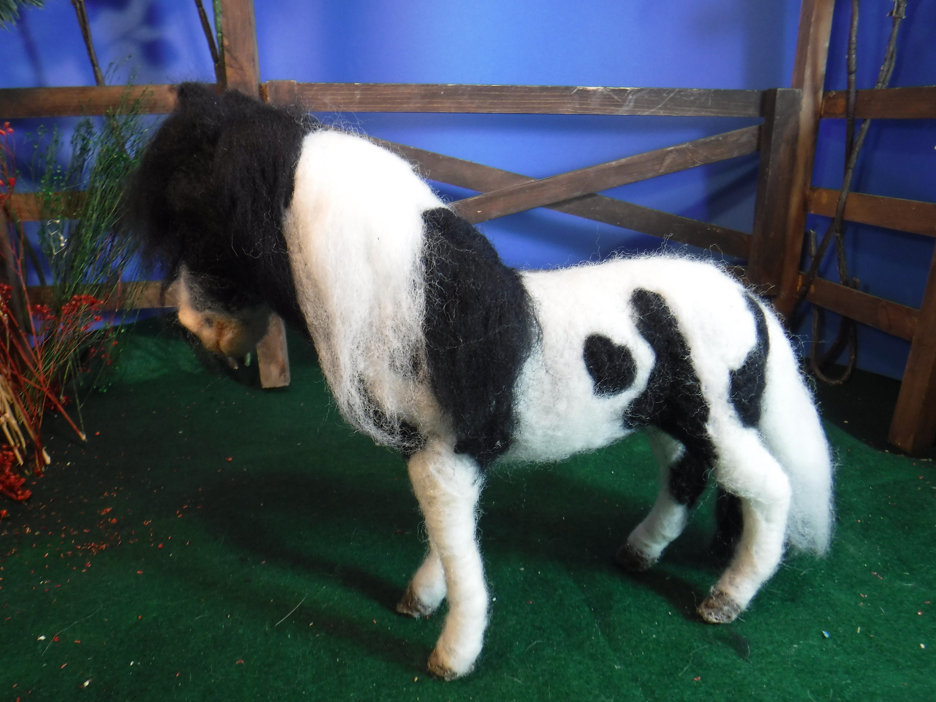 Needle Felted Shetland Pony Mare and Foal Felt Felting - Etsy