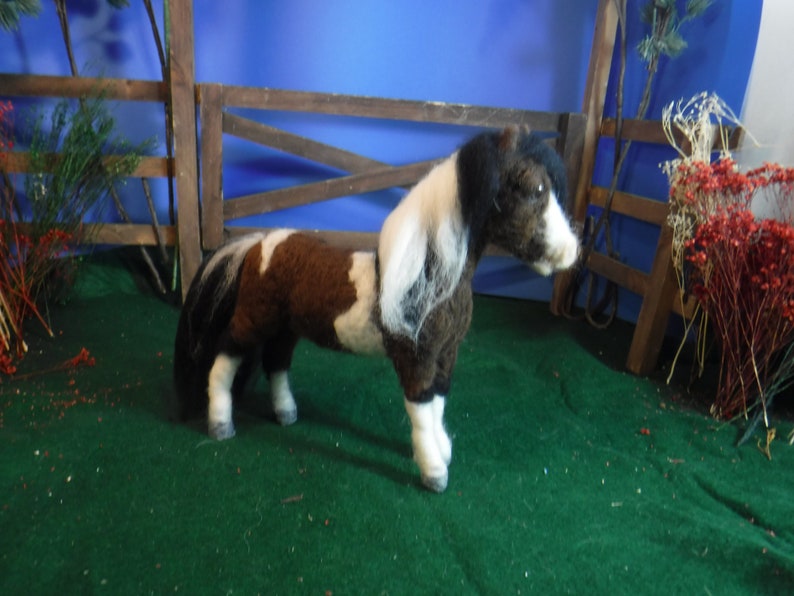 Needle Felted Shetland Pinto Pony - Etsy