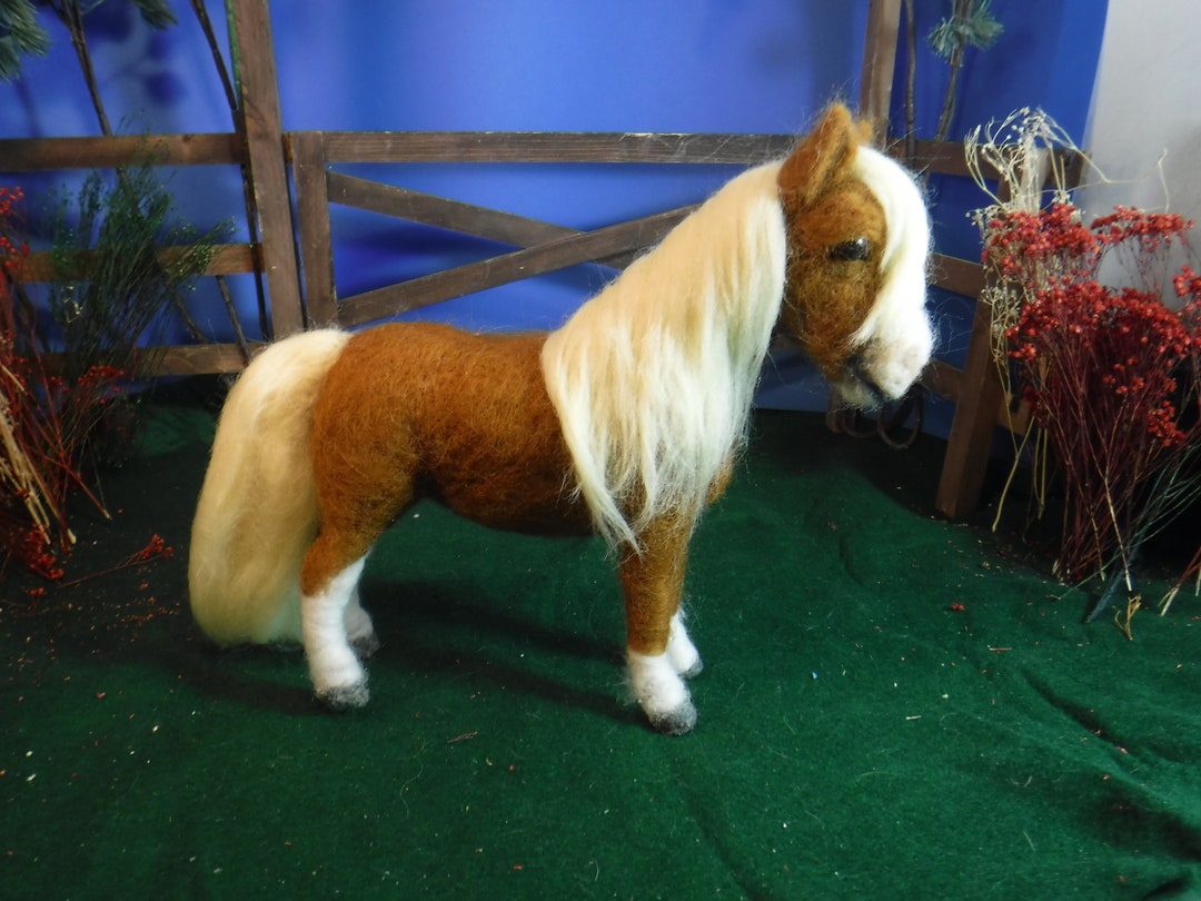Needle Felted Chestnut Pony Felt Horse - Etsy