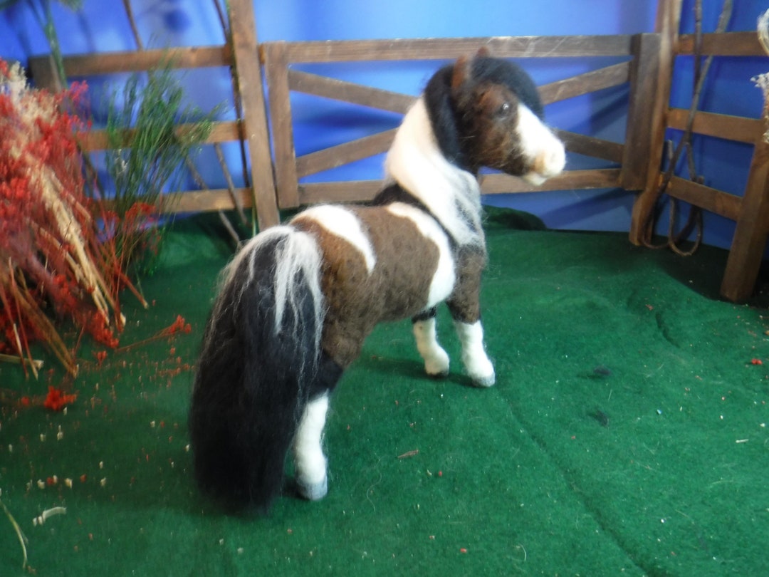 Needle Felted Shetland Pinto Pony - Etsy