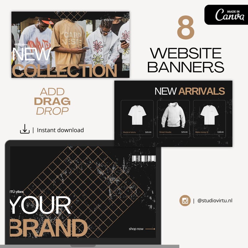 Fashion Web Shop Design - Etsy UK