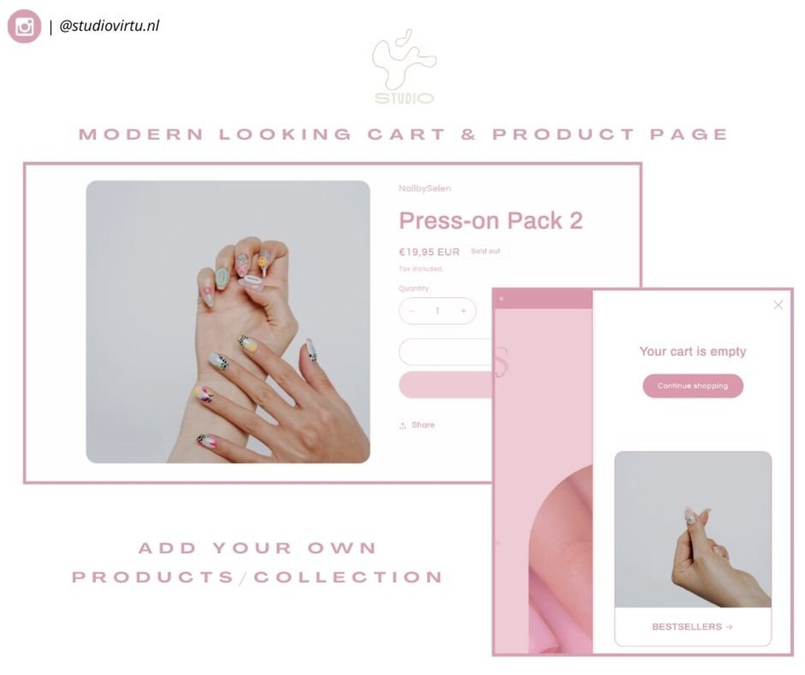 Nail Store | Shopify Theme + 7 CANVA Banners + 3 Icons| Design | E-commerce | Shop & Website ...