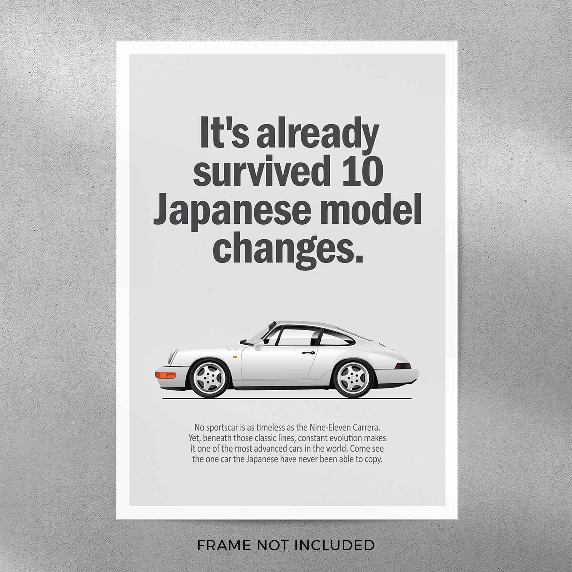 911 Magazine Advert Poster. Iconic "it's Already Survived" Porsche Ad ...
