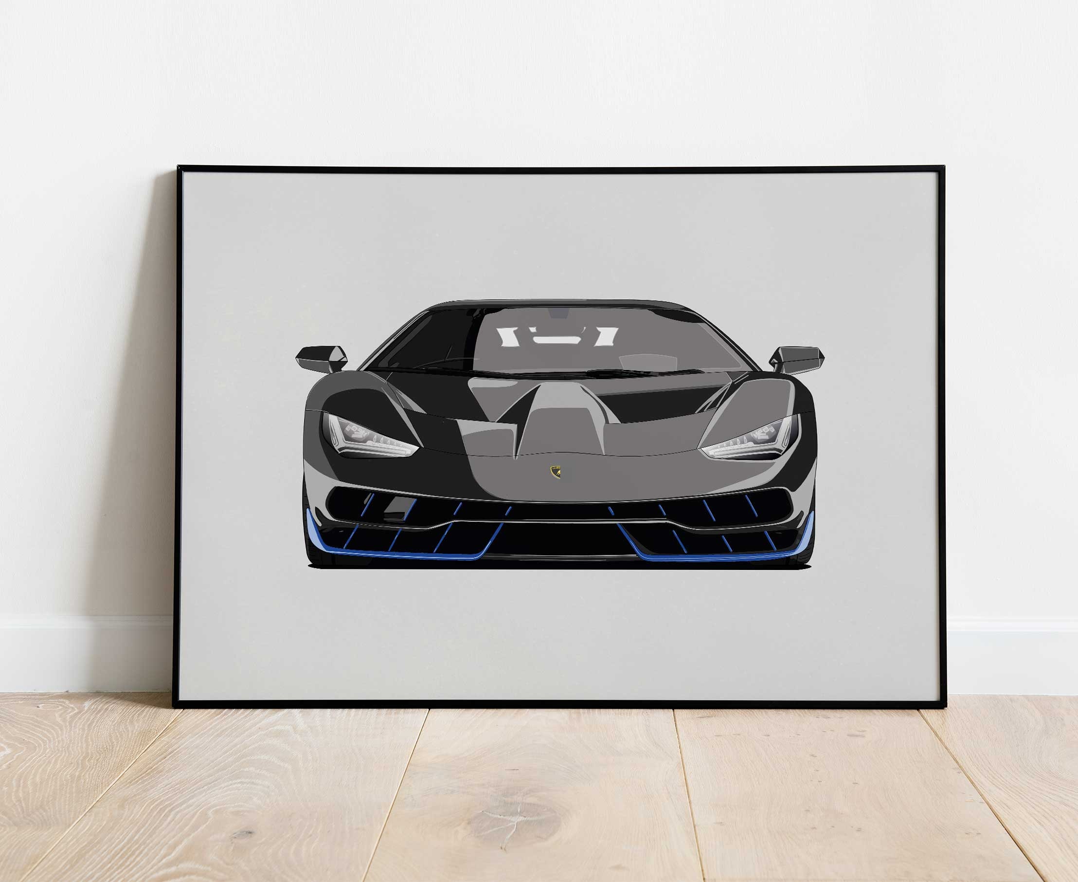 Lamborghini Centenario Poster Super Car Illustration Print - Etsy