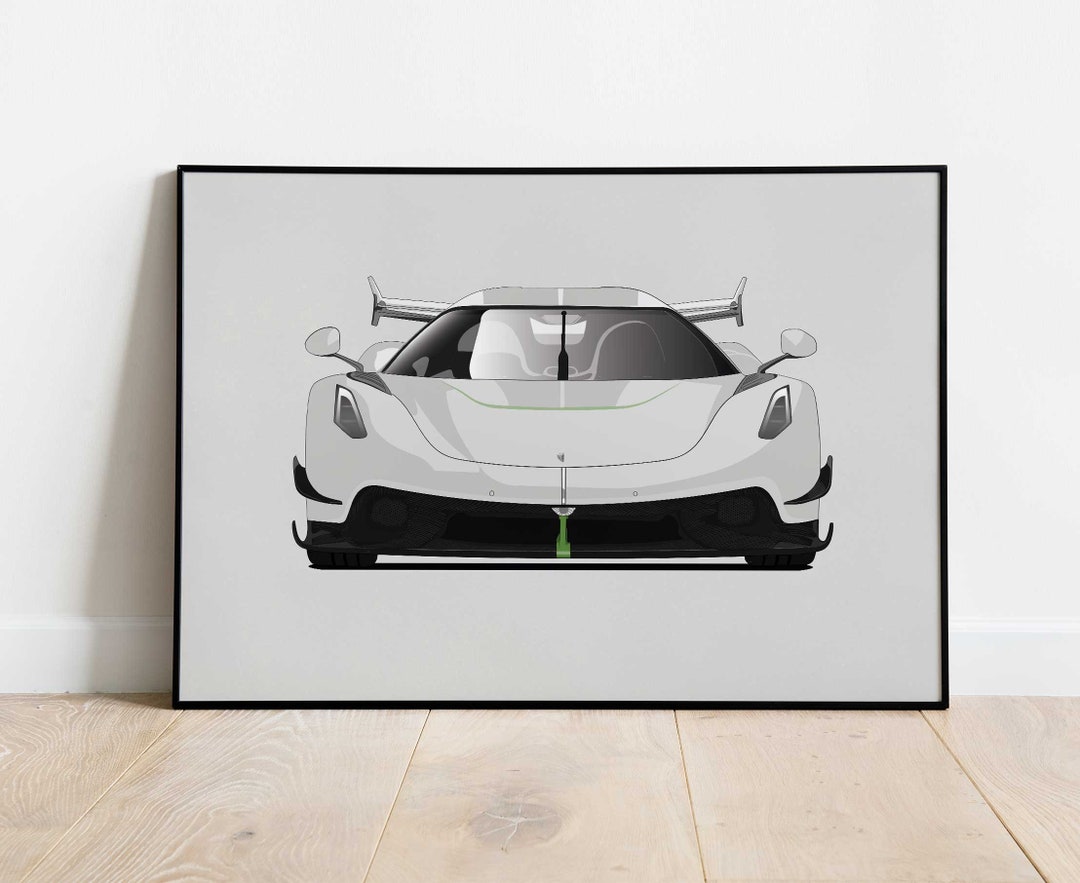 Koenigsegg Jesko Poster. Super Car Wall Art. Kids Room Decor, Gift Idea ...